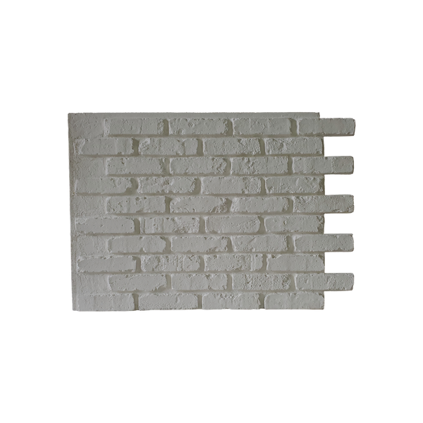 Rustic Chicago Brick Panel - White Color – JKD Stones